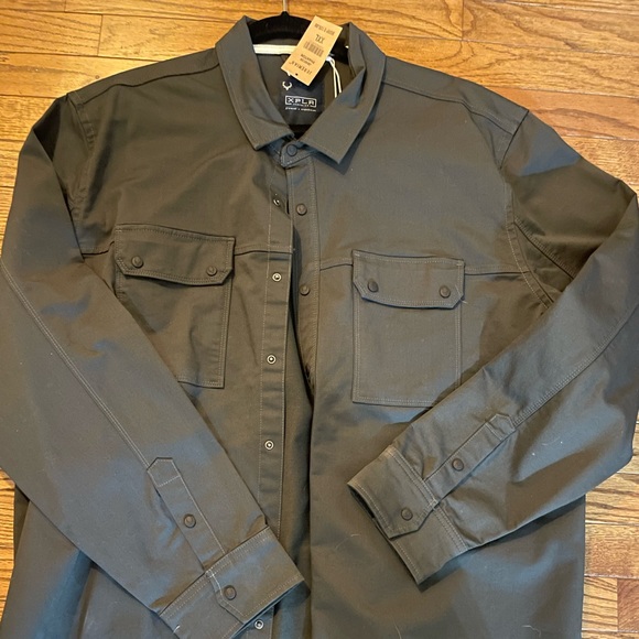 XPLR | Jackets & Coats | Mens Xxl Shirt Jacket Dark Grey | Poshmark